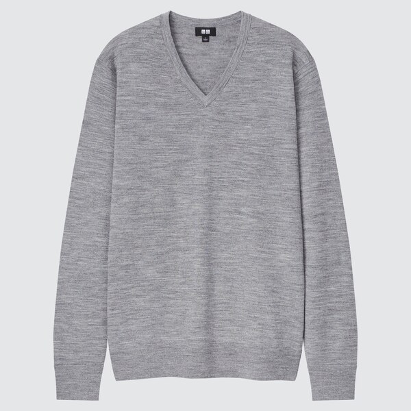 Extra Fine Merino V-Neck Long-Sleeve Sweater | UNIQLO US