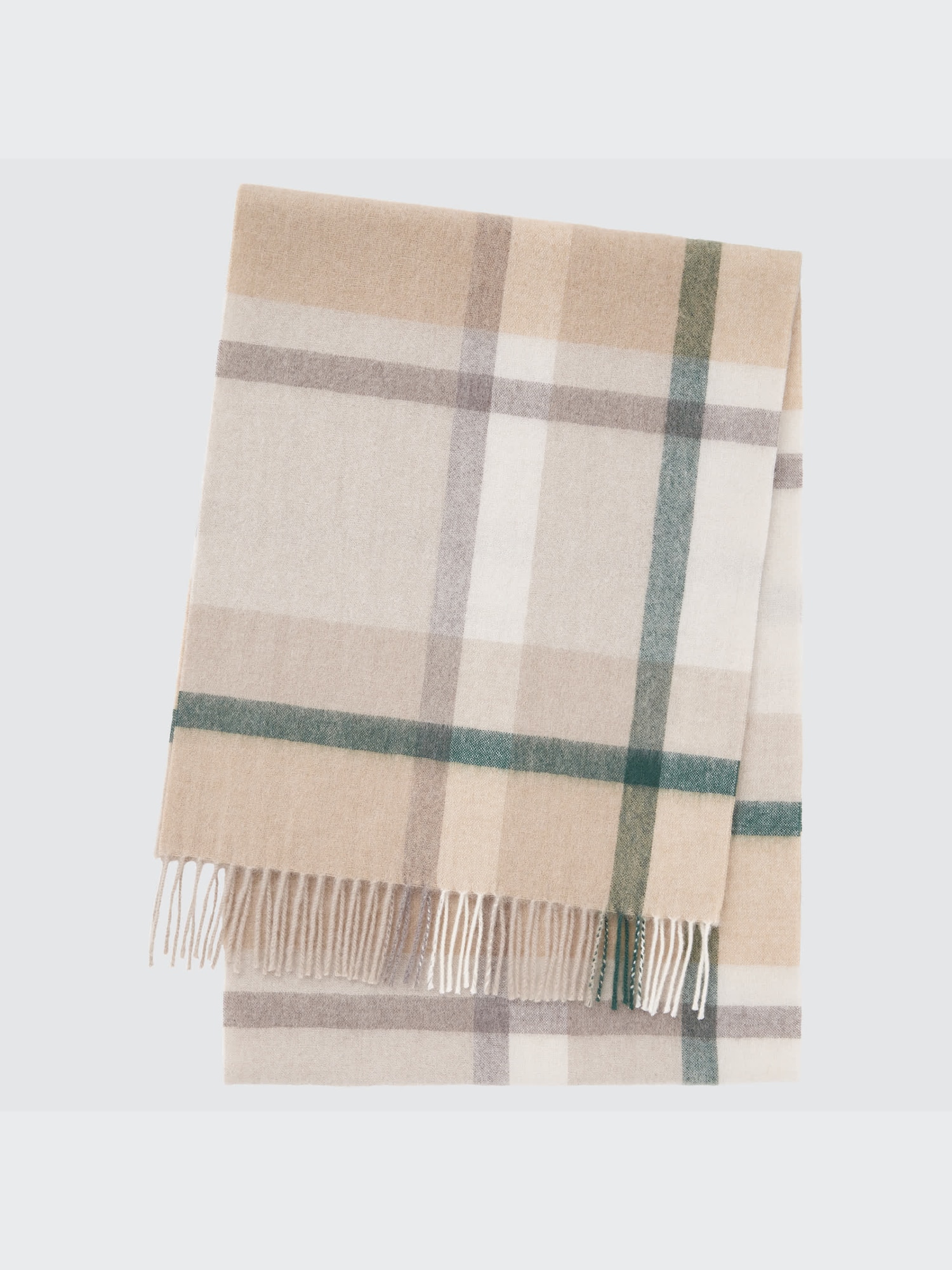 Cashmere Checked Scarf | UNIQLO US