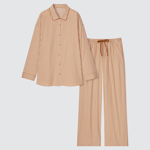 Soft Stretch Long-Sleeve Pajamas | UNIQLO US