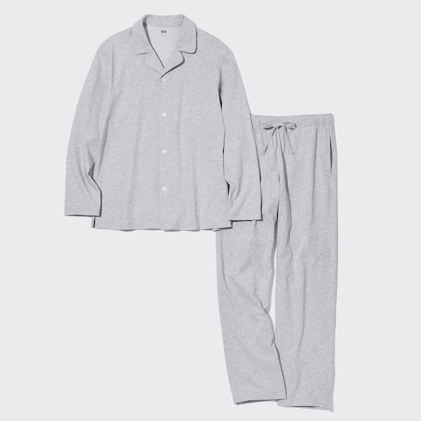 AIRism Cotton Long-Sleeve Pajamas | UNIQLO US