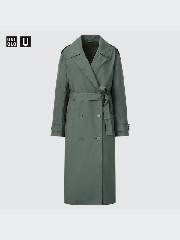 U Double-Breasted Trench Coat | UNIQLO US