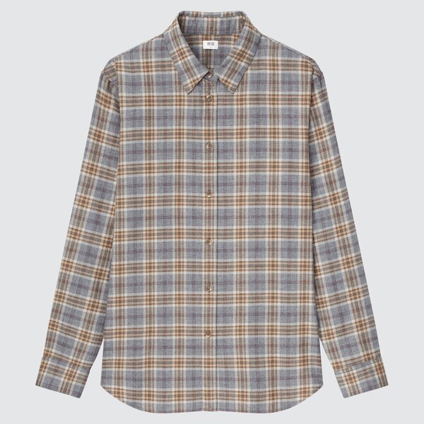 Flannel Plaid Long-Sleeve Shirt | UNIQLO US
