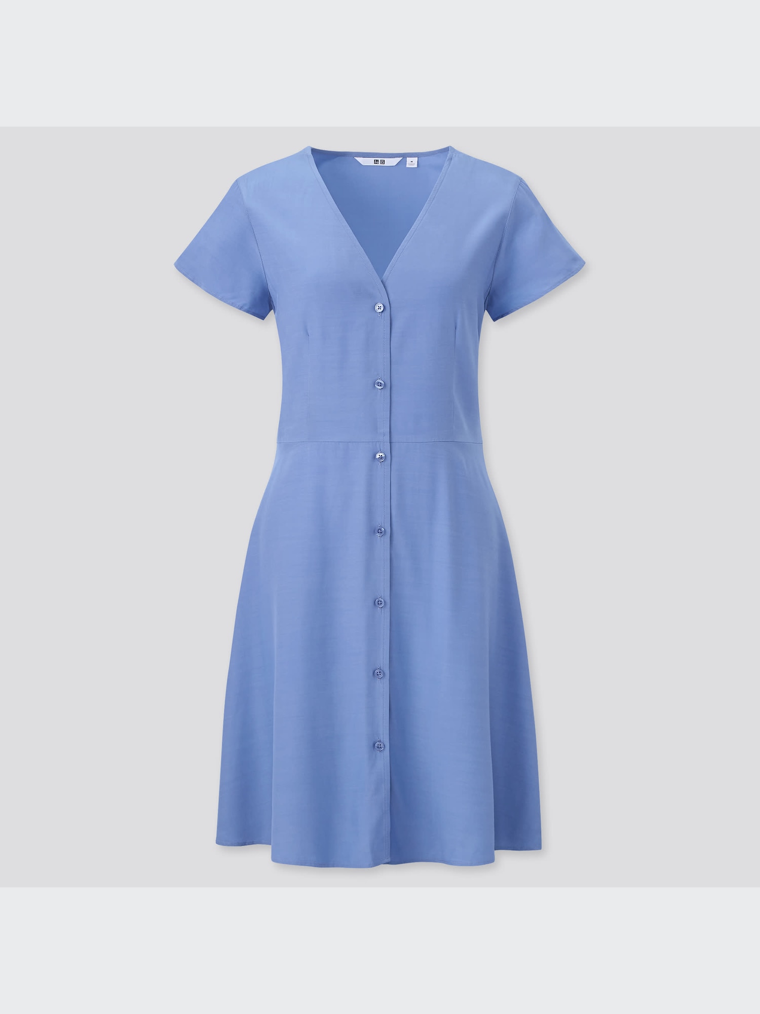 Women's V-Neck Short-Sleeve Flare Dress | UNIQLO US
