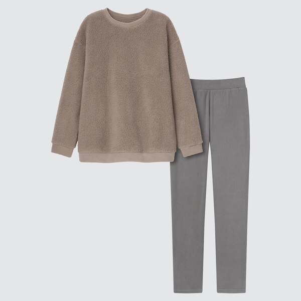 Light Pile-Lined Fleece Long-Sleeve Set | UNIQLO US