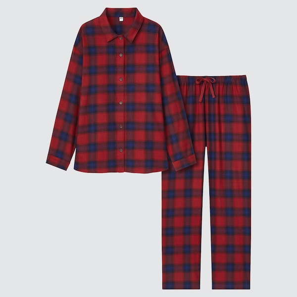 Flannel Long-Sleeve Pajamas | UNIQLO US