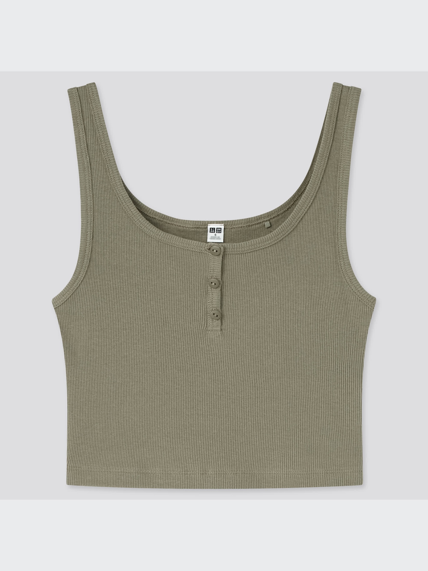 Cotton Ribbed Sleeveless Crop Top | UNIQLO US