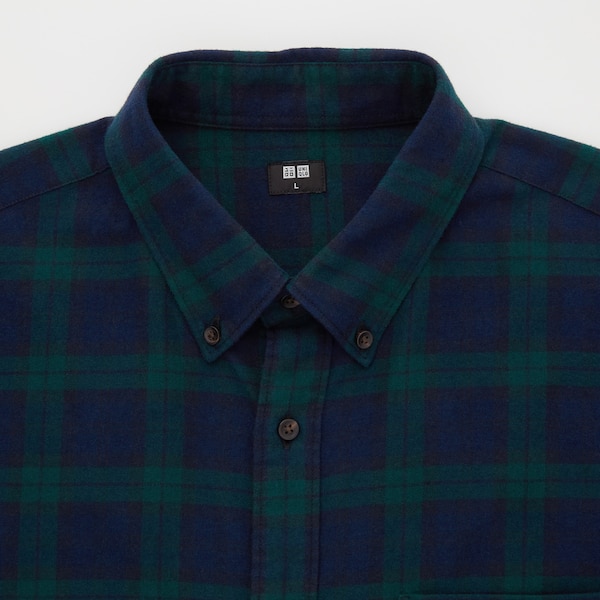 Flannel Plaid Long-Sleeve Shirt | UNIQLO US