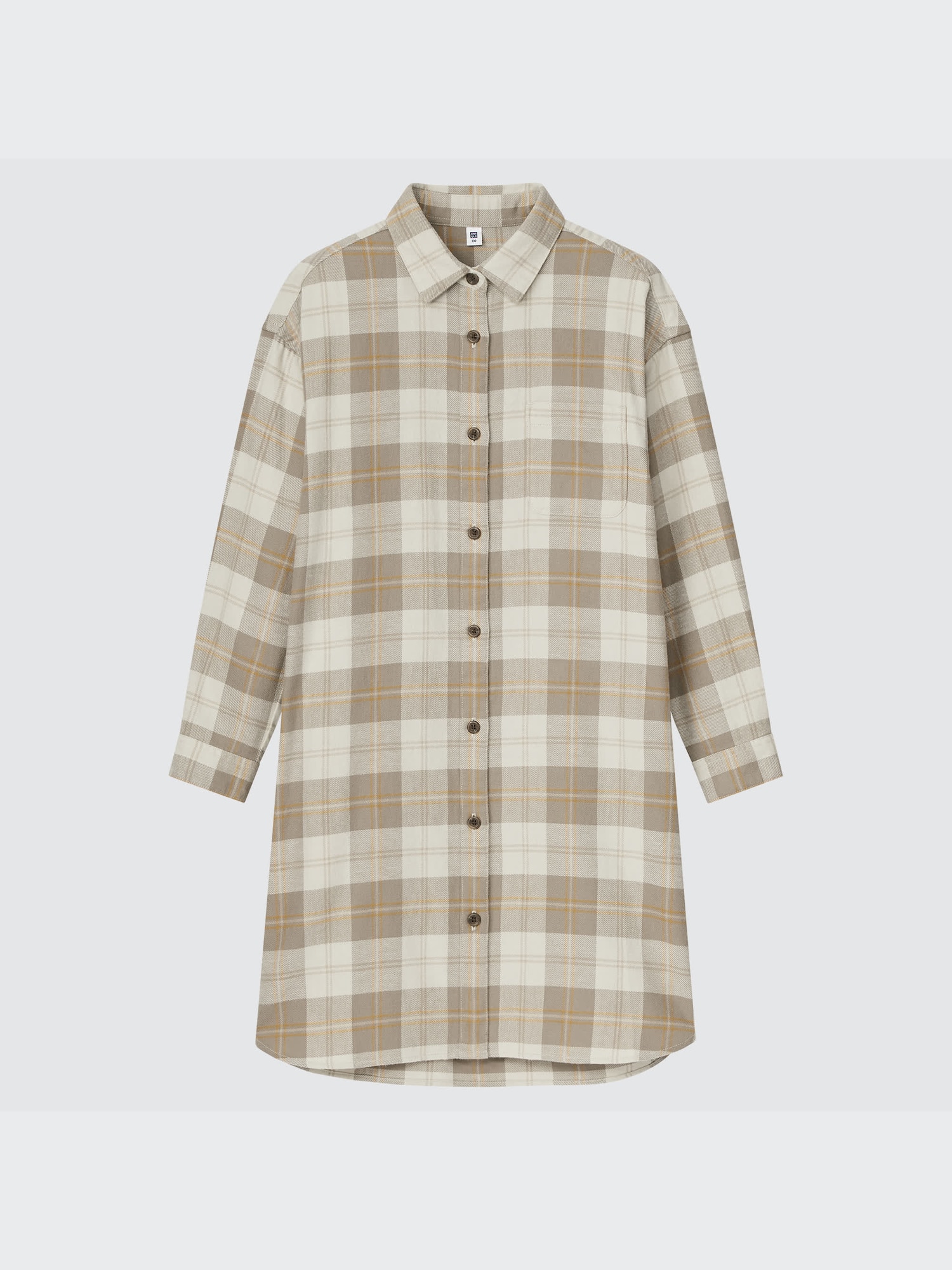 Kids Flannel Plaid Long-Sleeve Dress | UNIQLO US