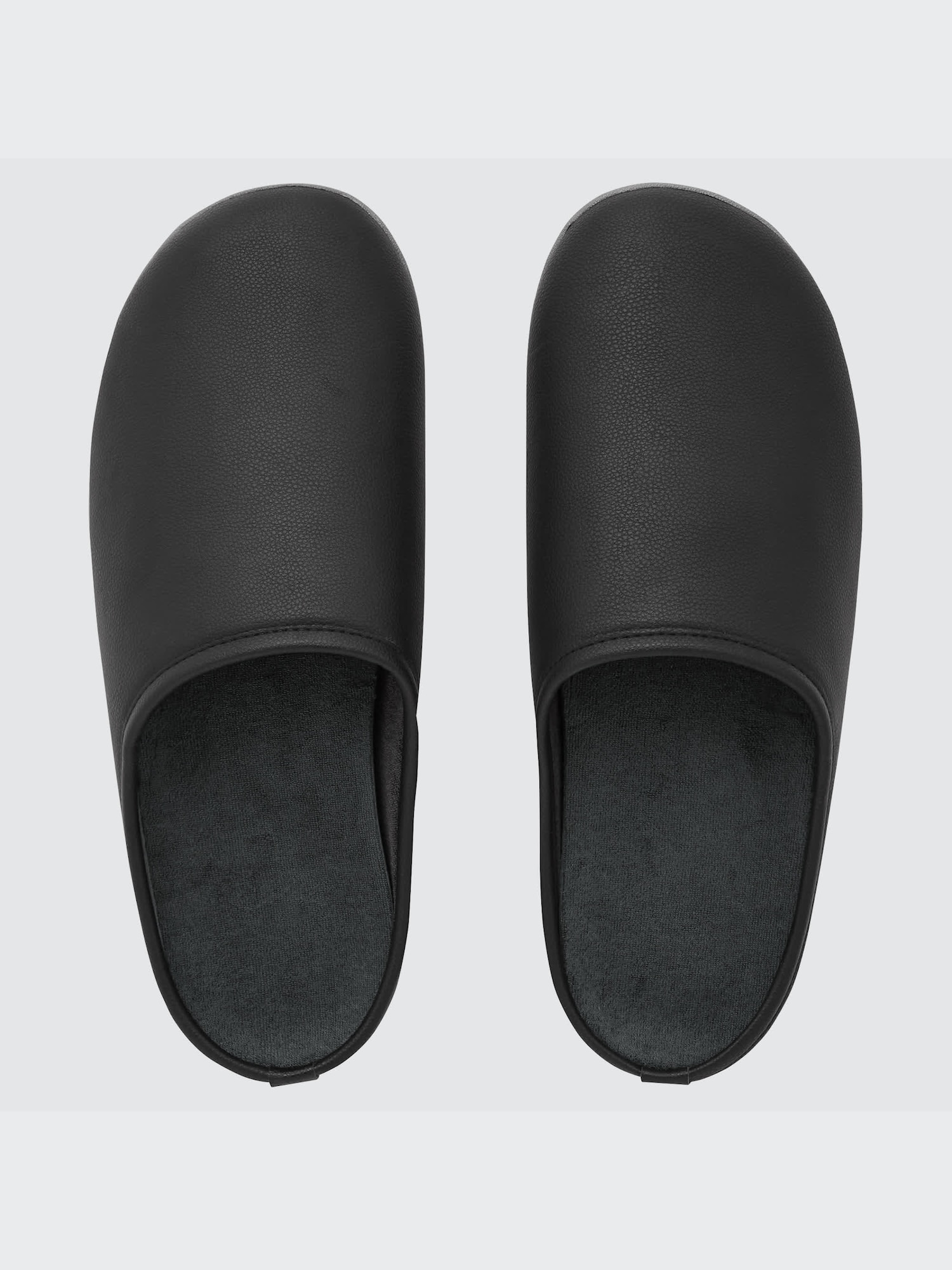 Faux Leather Washable Rubber-Soled Slippers | UNIQLO US