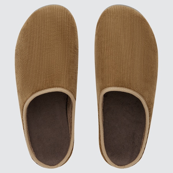 Corduroy Washable Rubber-Soled Slippers | UNIQLO US