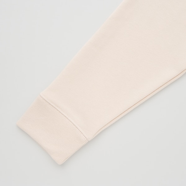 Crew Neck Cropped Long-Sleeve Sweatshirt | UNIQLO US