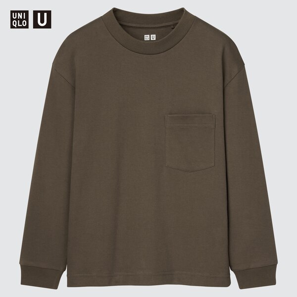 U Supima® Cotton Crew Neck Long-Sleeve T-Shirt | UNIQLO US