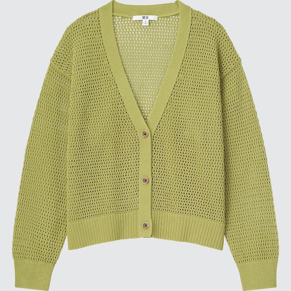 Mesh Long-Sleeve Short Cardigan | UNIQLO US