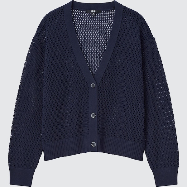 Mesh Long-Sleeve Short Cardigan | UNIQLO US