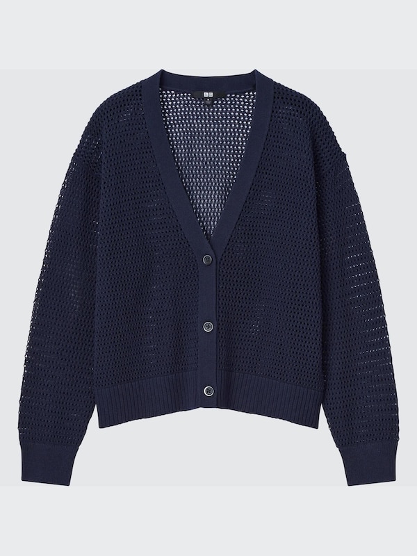 Women's Mesh Long-Sleeve Short Cardigan | UNIQLO US