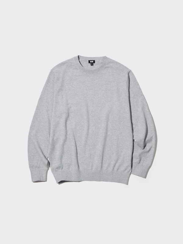 Washable Cotton Long-Sleeve Sweater | UNIQLO US