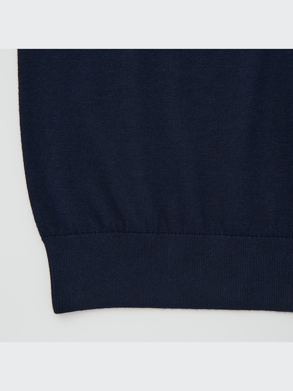 Washable Cotton Long-Sleeve Sweater | UNIQLO US