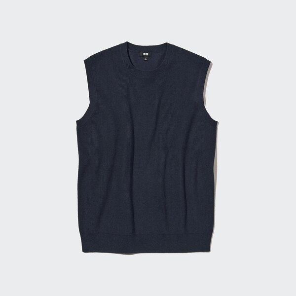Washable Crew Neck Vest | UNIQLO US