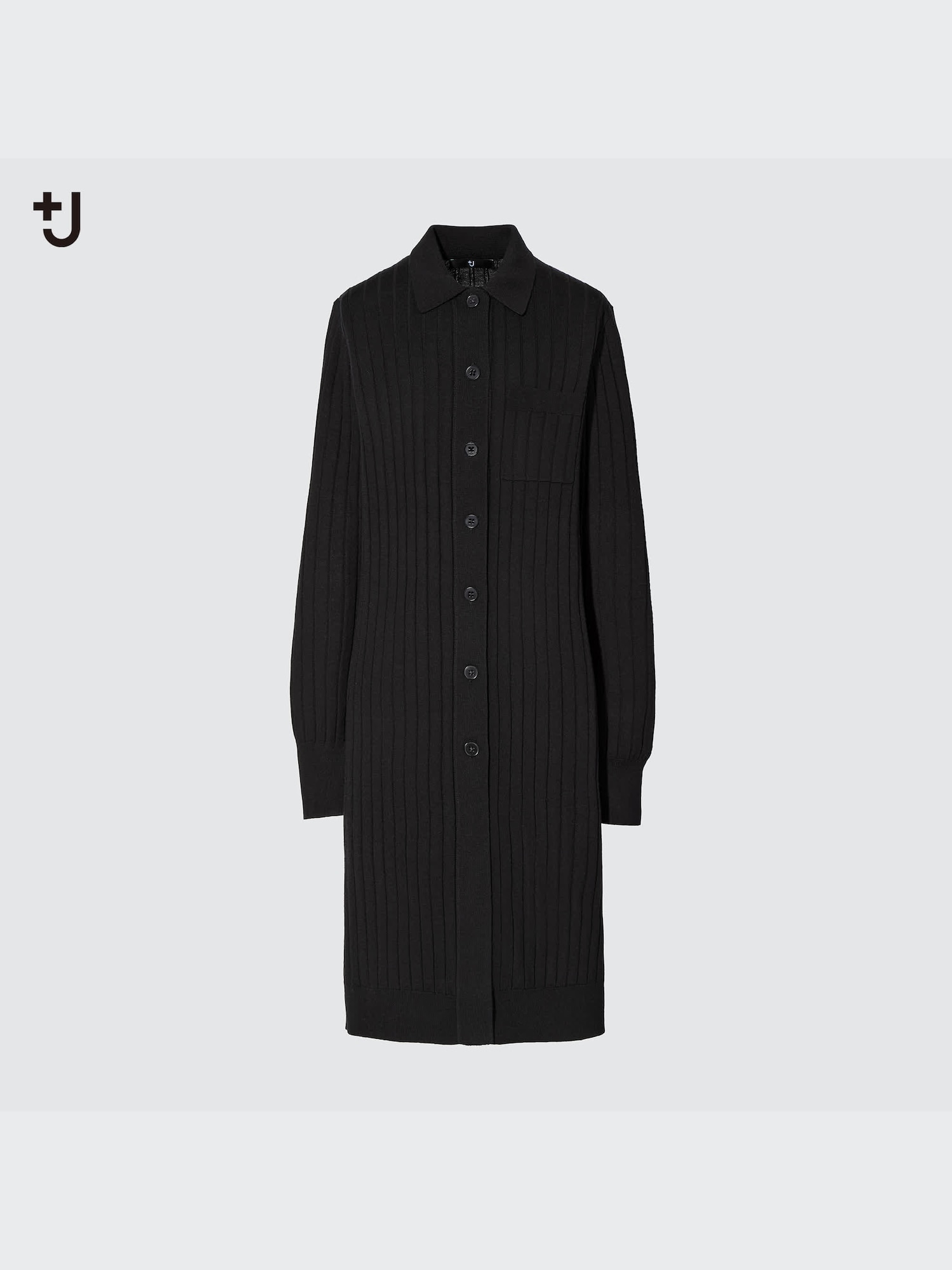 +J Extra Fine Merino Ribbed Long-Sleeve Long Cardigan | UNIQLO US