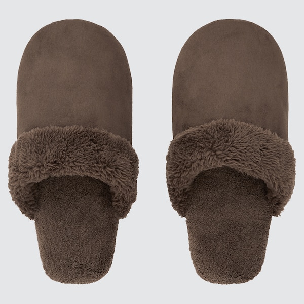 Fleece Faux Suede Slippers | UNIQLO US