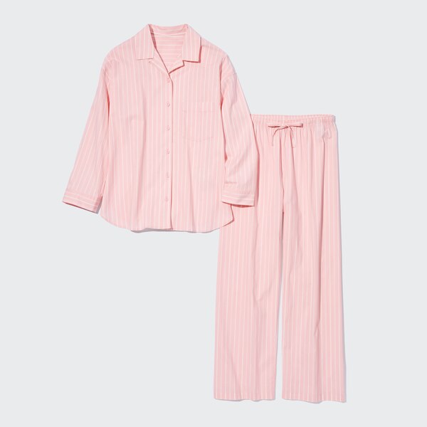 Soft Stretch Long-Sleeve Pajamas | UNIQLO US