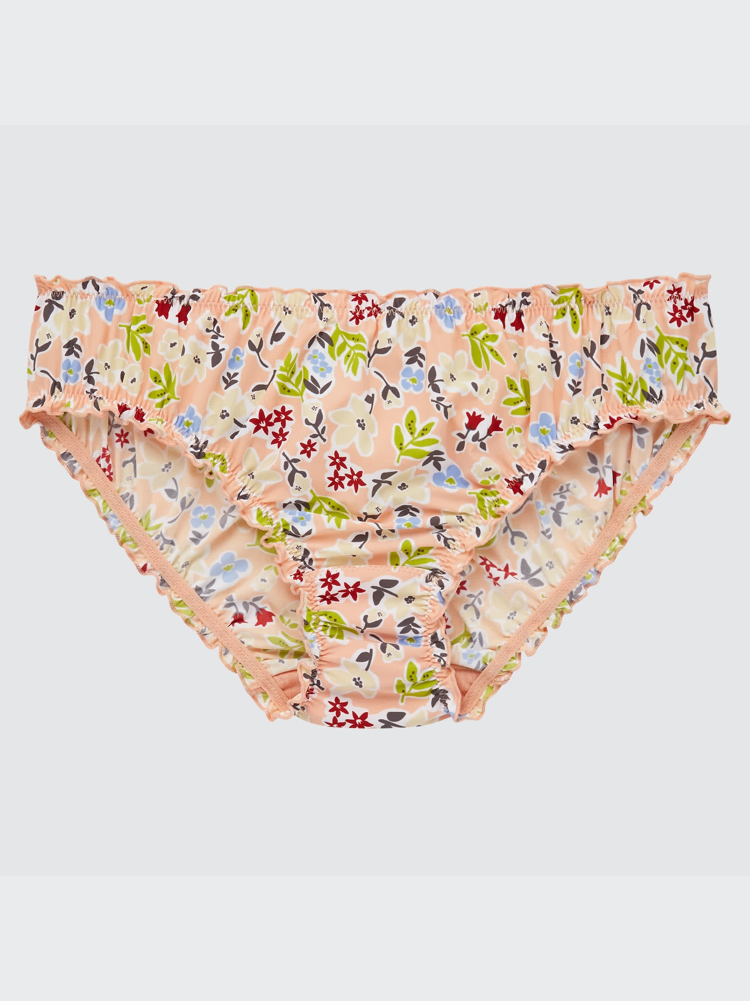 Women's Frilled Mini Flower Print Mid-Rise Briefs | UNIQLO US
