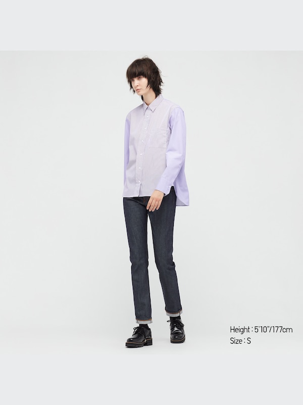 Women's +J Supima® Cotton Striped Long-Sleeve Shirt | UNIQLO US