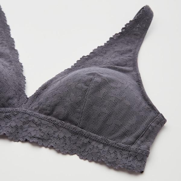 Wireless Bra (Plunging Relax, Lace) | UNIQLO US