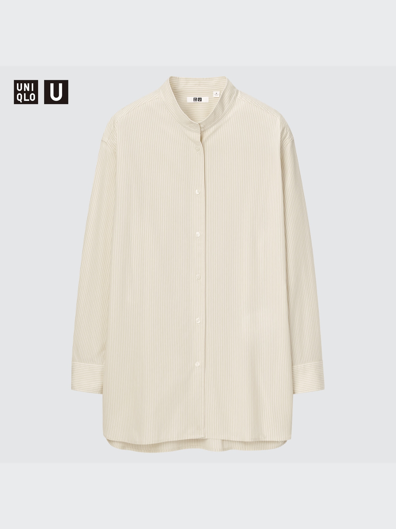 Women's UNIQLO U STAND COLLAR LONG SLEEVE LONG SHIRT | UNIQLO CA