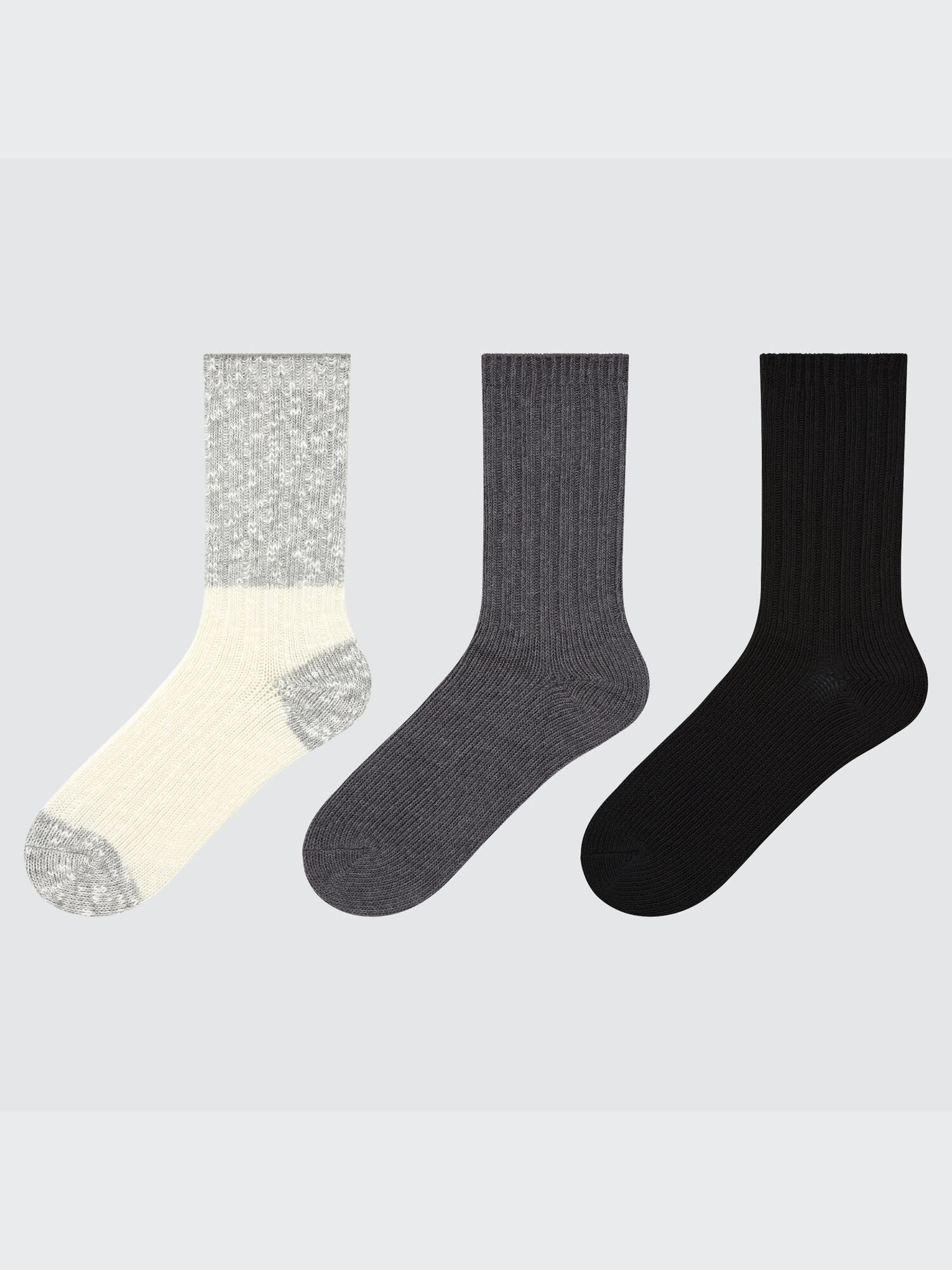 Low-Gauge Slub Socks (3 Pairs) | UNIQLO US