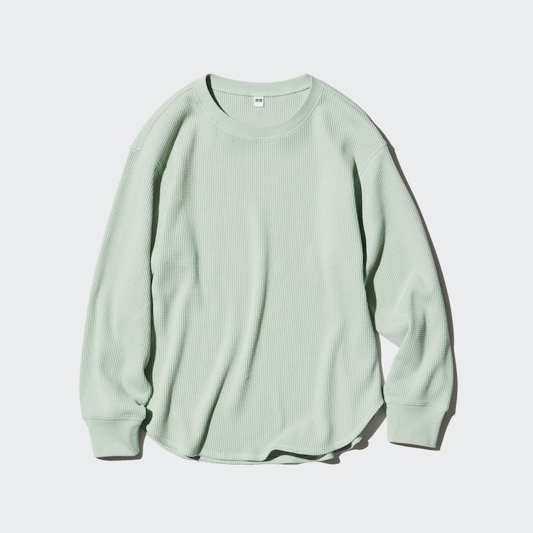 Waffle Crew Neck Long-Sleeve T-Shirt | UNIQLO US