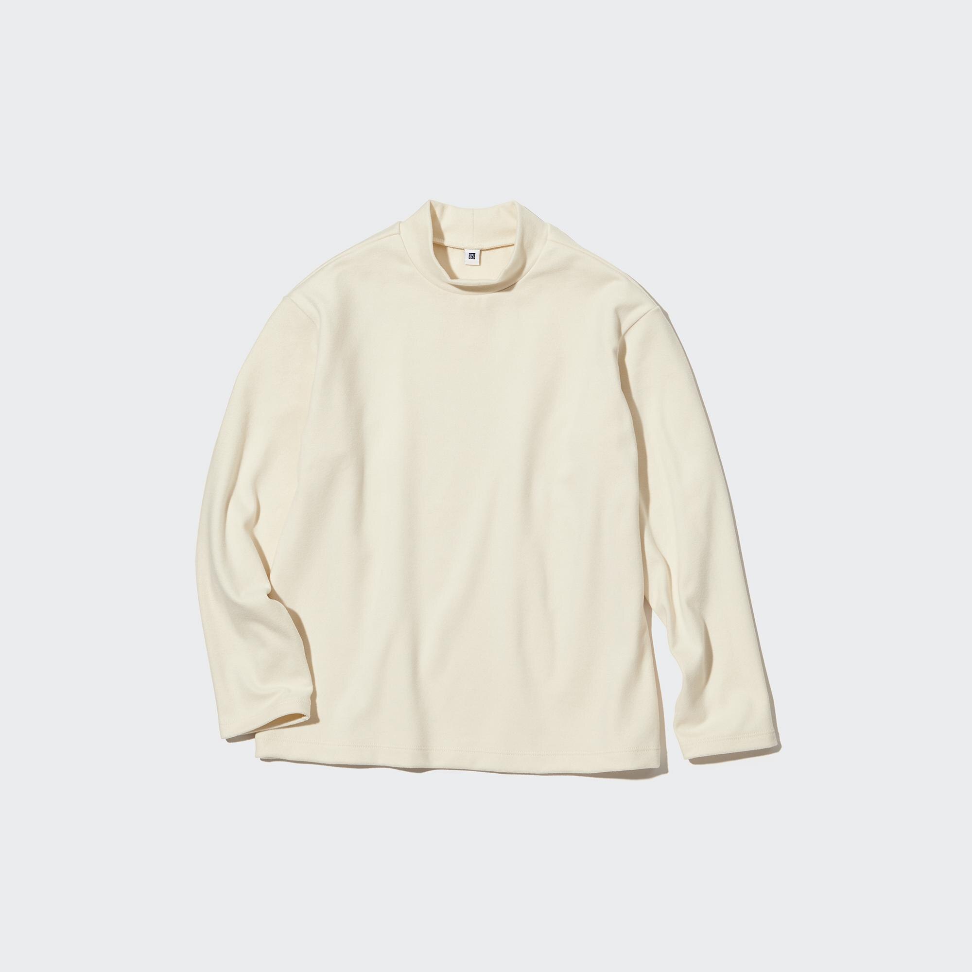 UNIQLO Soft Fleece High Neck Long Sleeve T-Shirt | StyleHint
