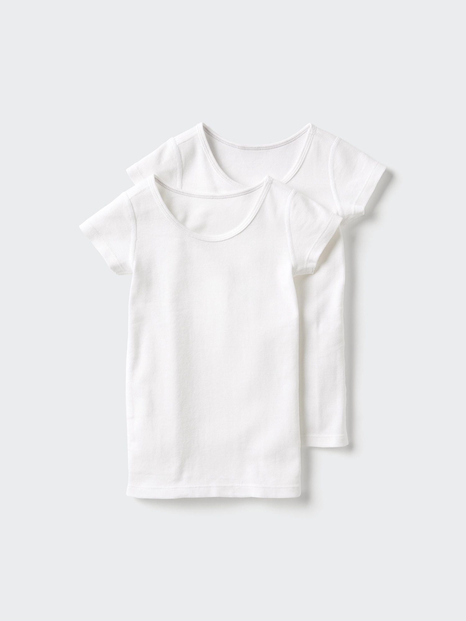 Babies' Cotton Ribbed T-Shirt (2 Pack) | UNIQLO BE
