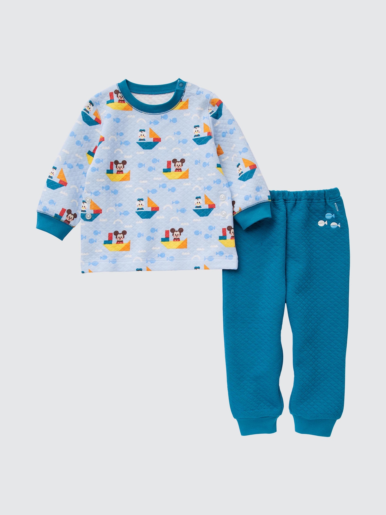 Babies' Toddler Disney Kidea UT Quilted Long Sleeved Pyjamas | UNIQLO UK