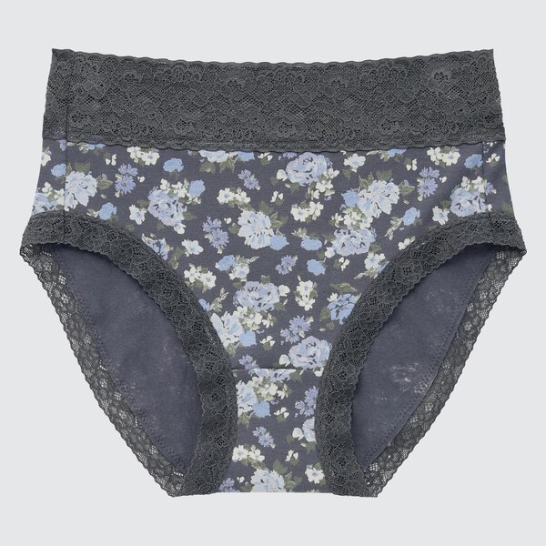 Rose Print High-Rise Briefs | UNIQLO US