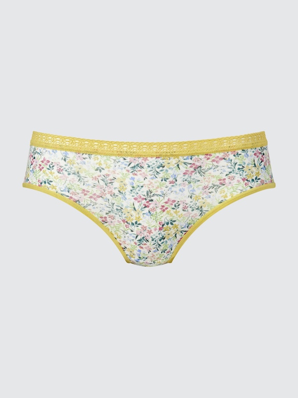 Women's Mini-Flower Print Mid-Rise Briefs | UNIQLO US
