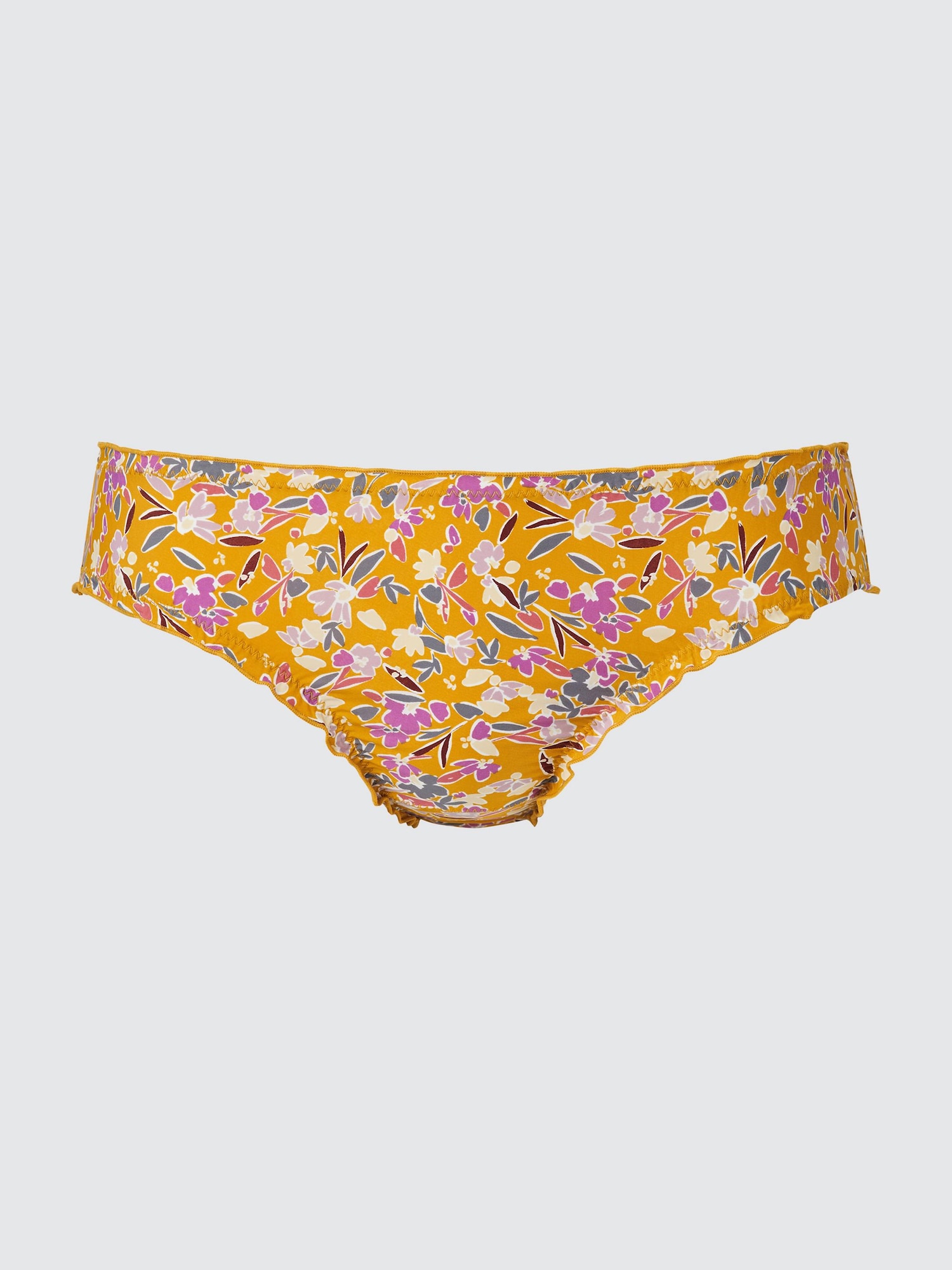 Women's Frilled Flower Print Mid-Rise Briefs | UNIQLO US