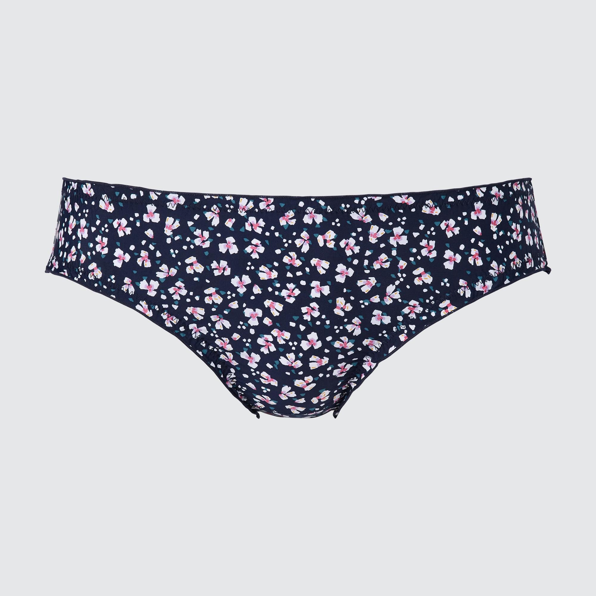 Frilled Mini-Flower Print Mid-Rise Briefs | UNIQLO US