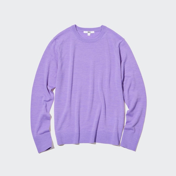 Extra Fine Merino Crew Neck Long-Sleeve Sweater | UNIQLO US