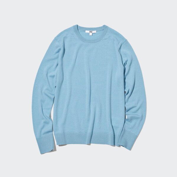 Extra Fine Merino Crew Neck Long-Sleeve Sweater | UNIQLO US