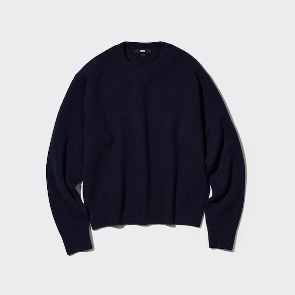 Premium Lambswool Crew Neck Long-Sleeve Sweater | UNIQLO US