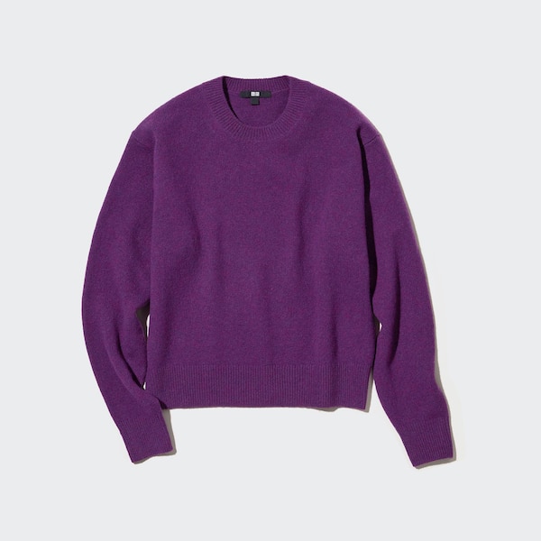 Premium Lambswool Crew Neck Long-Sleeve Sweater | UNIQLO US