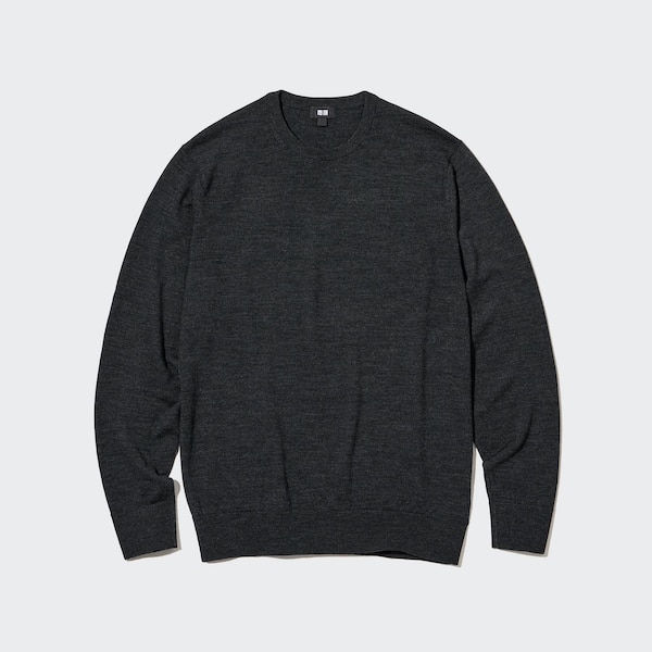 Extra Fine Merino Crew Neck Long-Sleeve Sweater | UNIQLO US