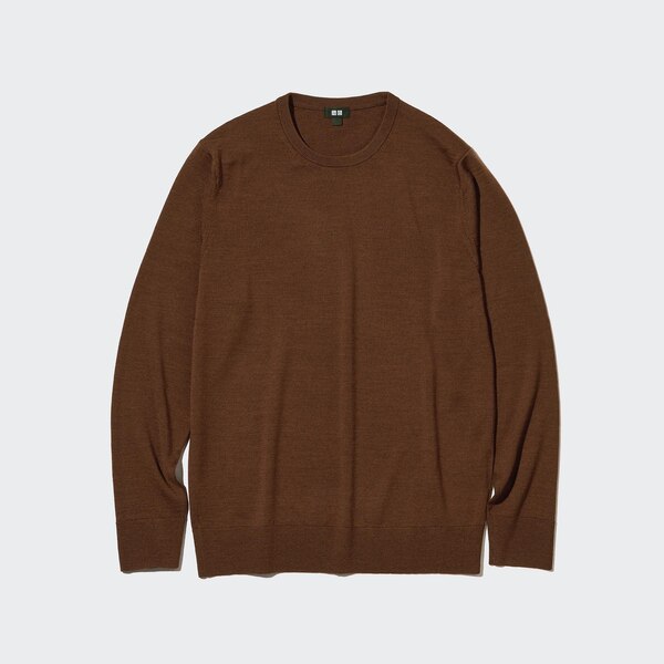 Extra Fine Merino Crew Neck Long-Sleeve Sweater | UNIQLO US