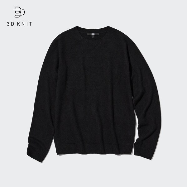 3D Knit Cashmere Crew Neck Long-Sleeve Sweater | UNIQLO US