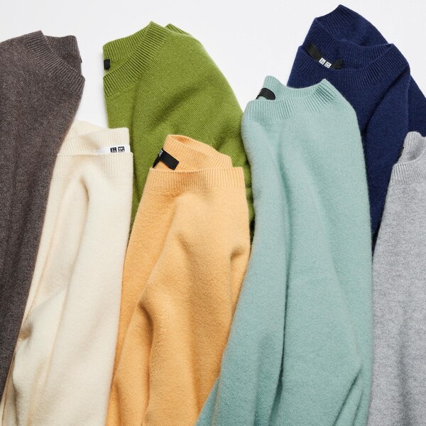 3D Knit Cashmere Crew Neck Long-Sleeve Sweater | UNIQLO US