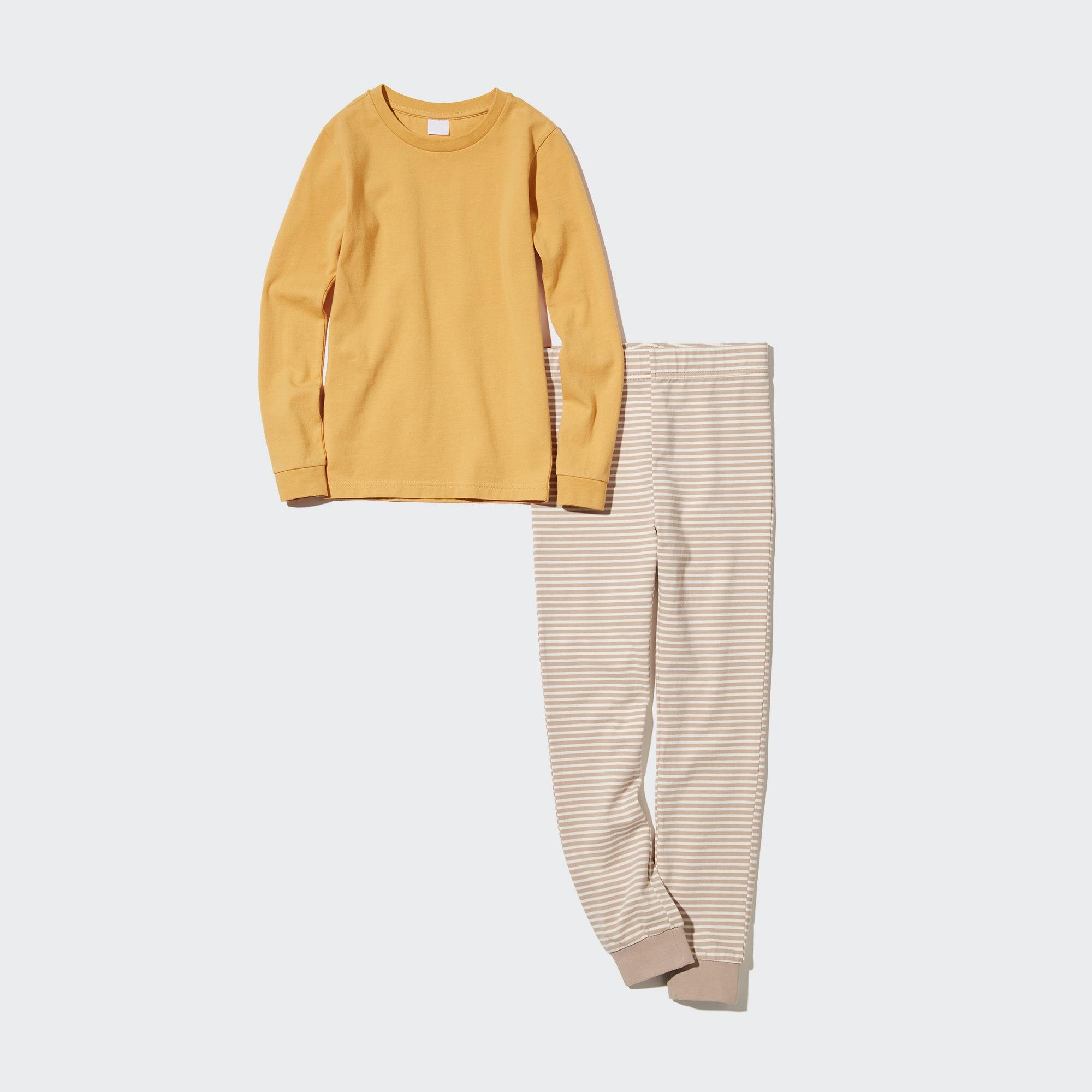 Ultra Stretch Sweat Long-Sleeve Striped Set | UNIQLO US