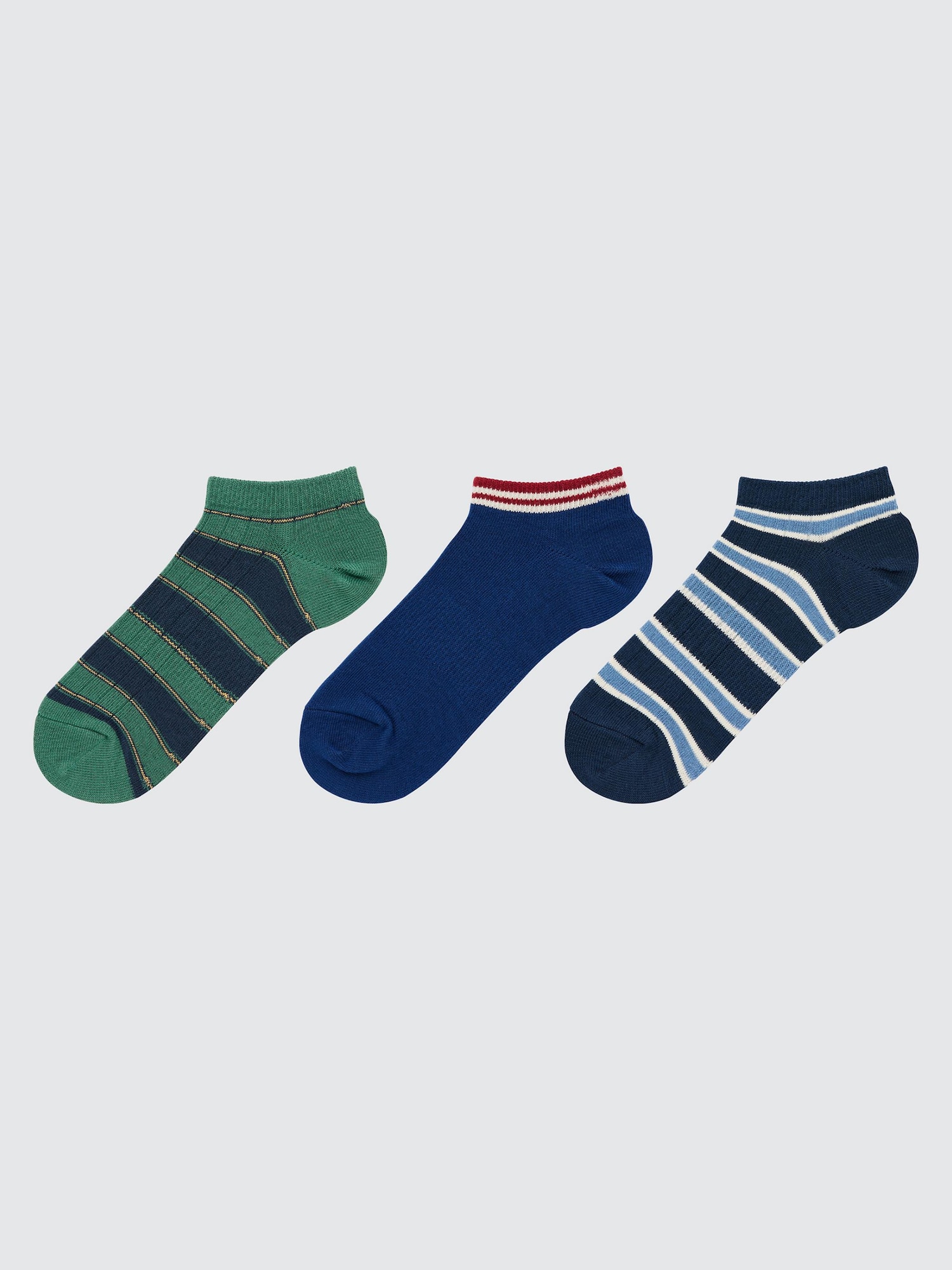 Sport Short Socks (3 pairs)(Striped) | UNIQLO US