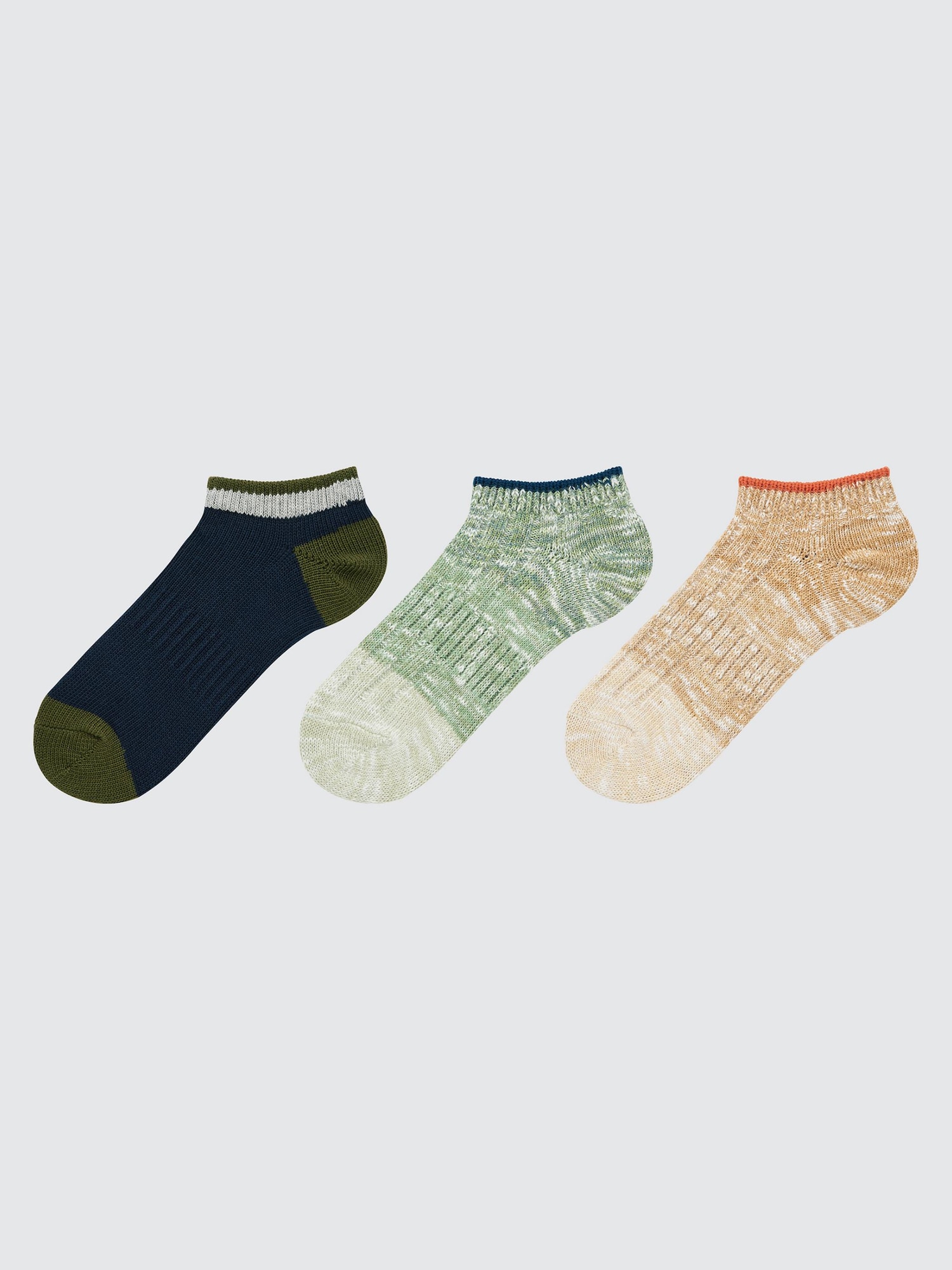 Sport Short Socks (3 pairs)(Melange) | UNIQLO US