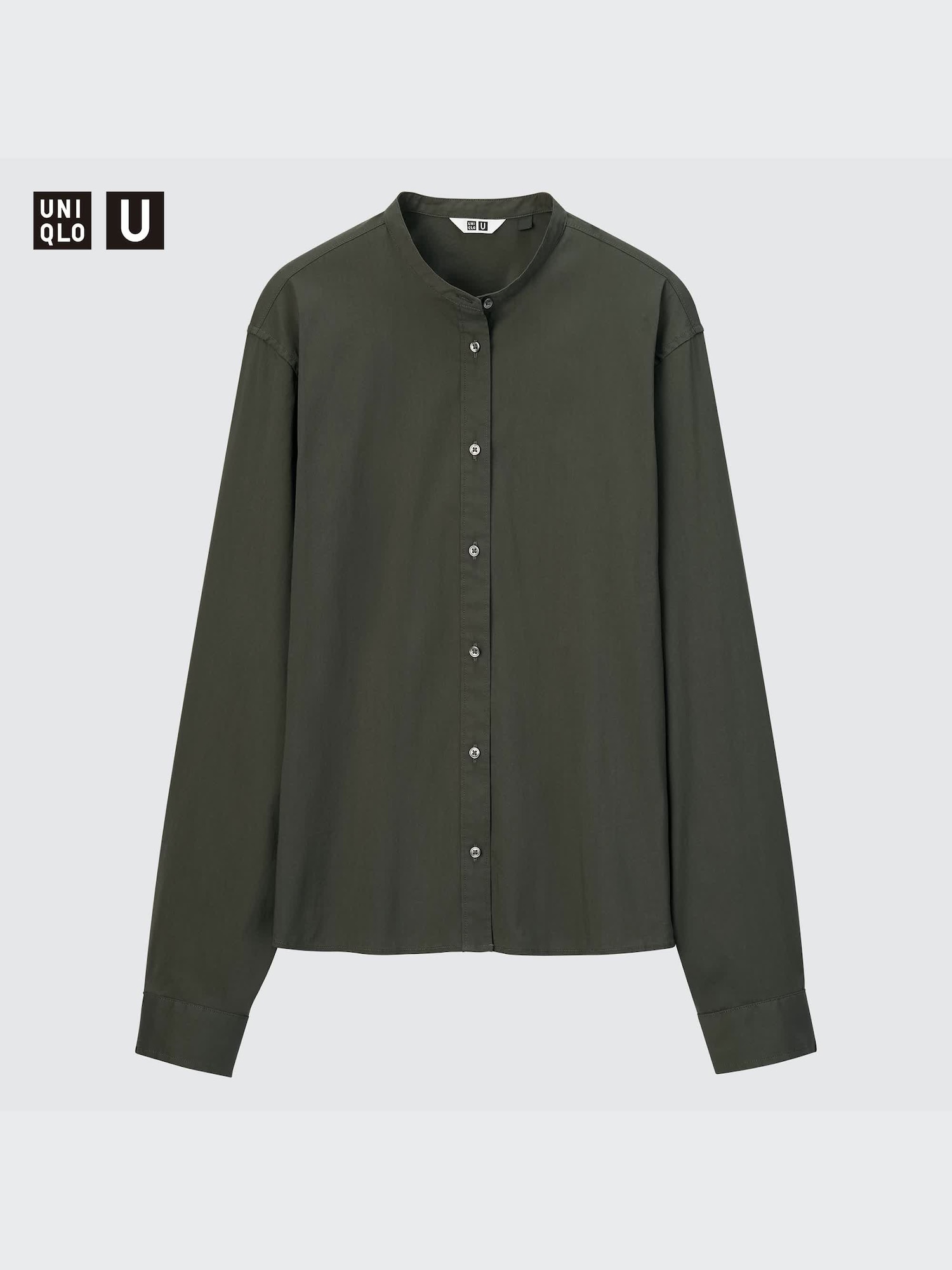 Women's UNIQLO U STAND COLLAR SHIRT | UNIQLO CA